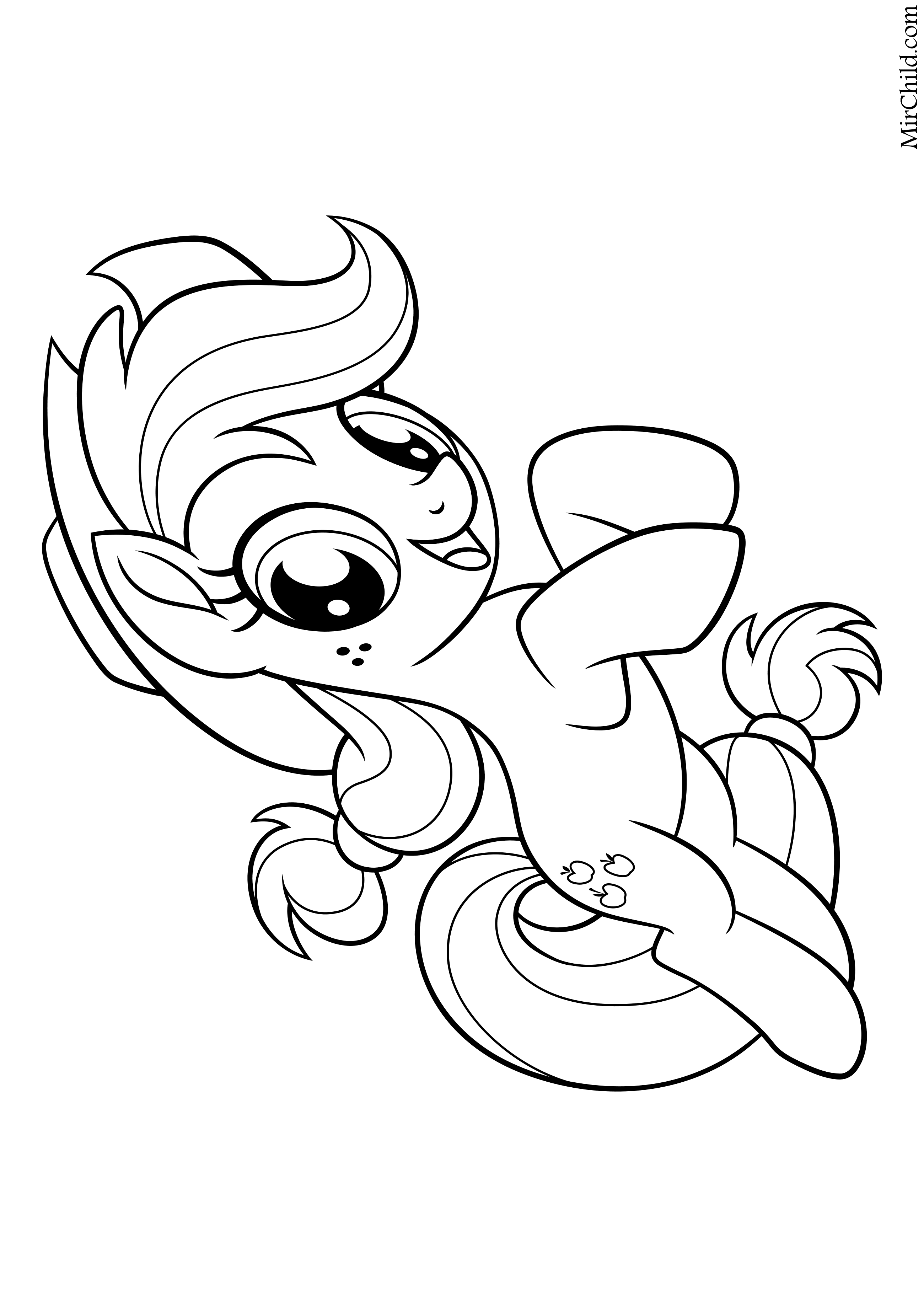 Раскраска - My Little Pony в кино - Эпплджек | MirChild