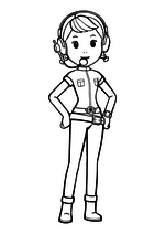 Раскраска - Робокар Поли - Эмбер | MirChild